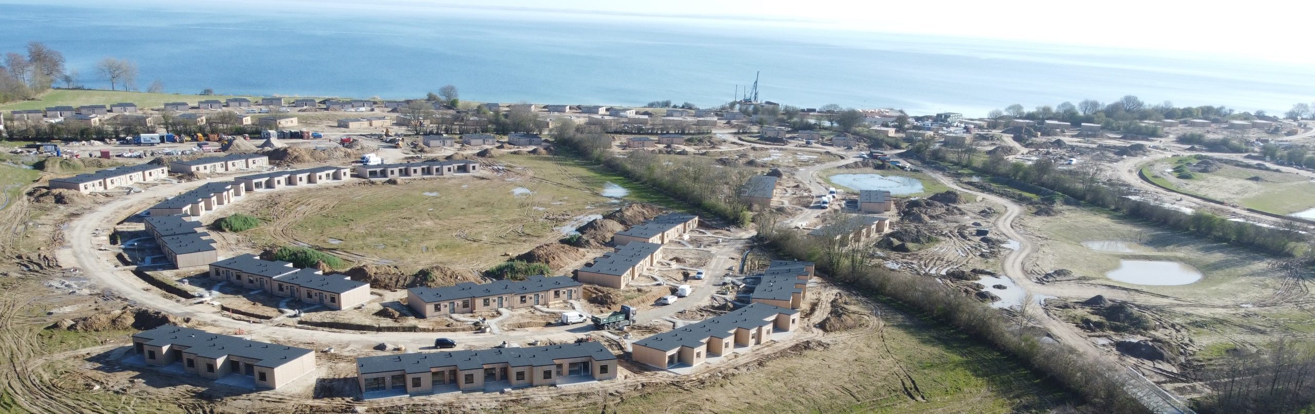 Her kan du løbende følge byggeriet af Nordborg Resort - Hoffmann